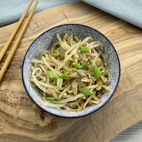Sukju Namul (Korean Mung Bean Sprouts) | The Vegan Planet Kitchen