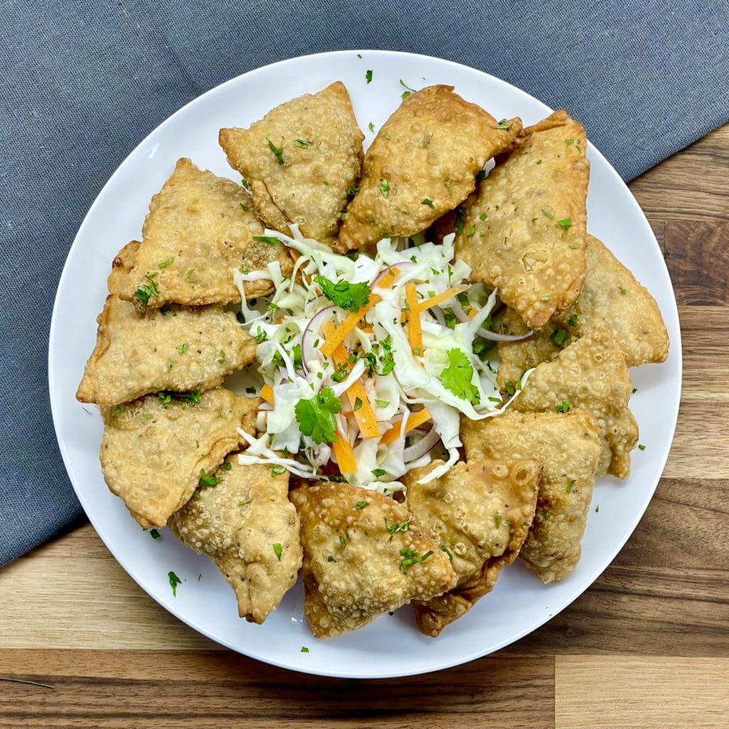 Burmese Samosa Soup (Samusa Thouk) | The Vegan Planet Kitchen