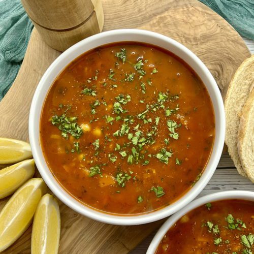 Vegan Chorba Frik - Algerian Freekeh Soup | The Vegan Planet Kitchen