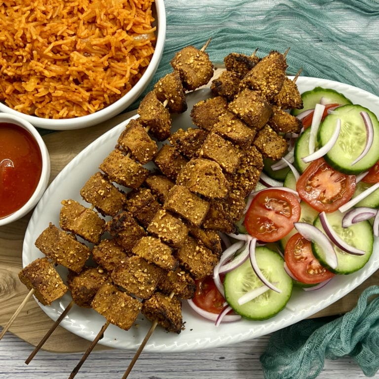 Vegan Suya - Nigerian Seitan Skewers | The Vegan Planet Kitchen