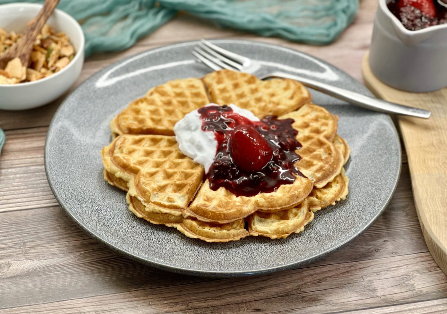 Vegan Norwegian Waffles - Vegan Vafler | The Vegan Planet Kitchen