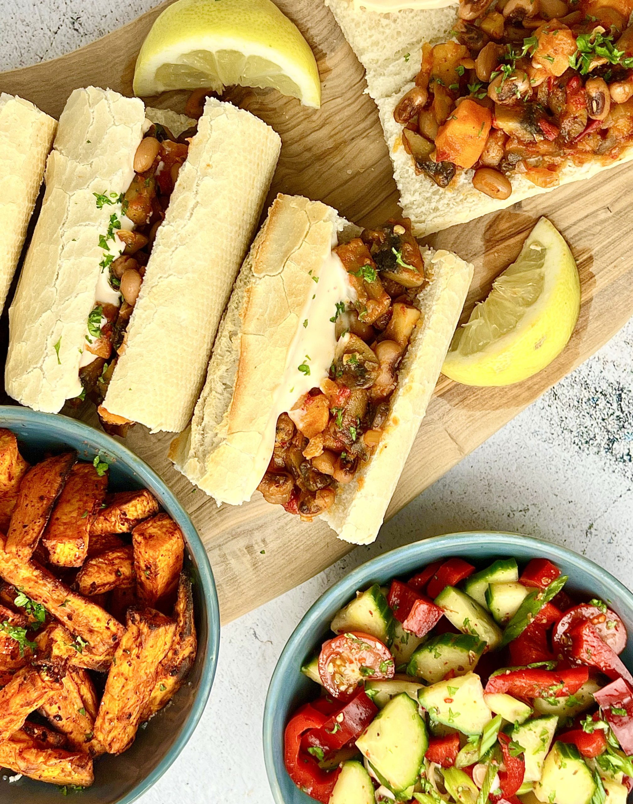 Vegan Ndambé - Spicy Bean Sandwich | The Vegan Planet Kitchen